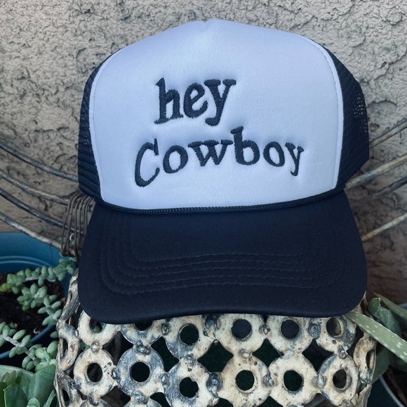 Accessories | Hey Cowboy Trucker Hat | Poshmark